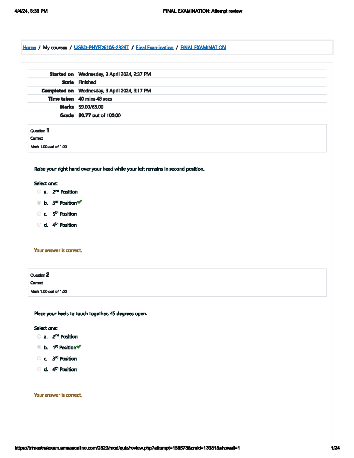 Path Fit Finals - physical education - Studocu