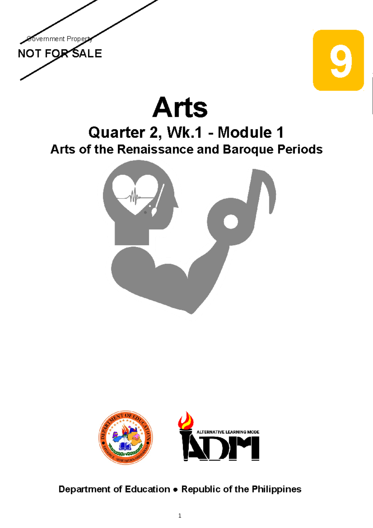 Arts9 Q2 Mod1 Renaissance Baroque Version 2 - NOT Arts Quarter 2, Wk ...