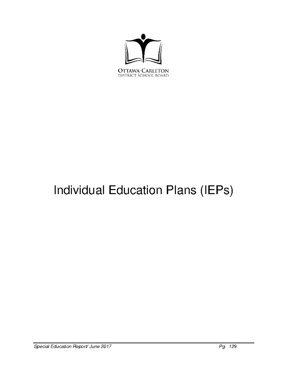 8b Standard 10 - Individual Education Plans (IEPs) - Special Education ...