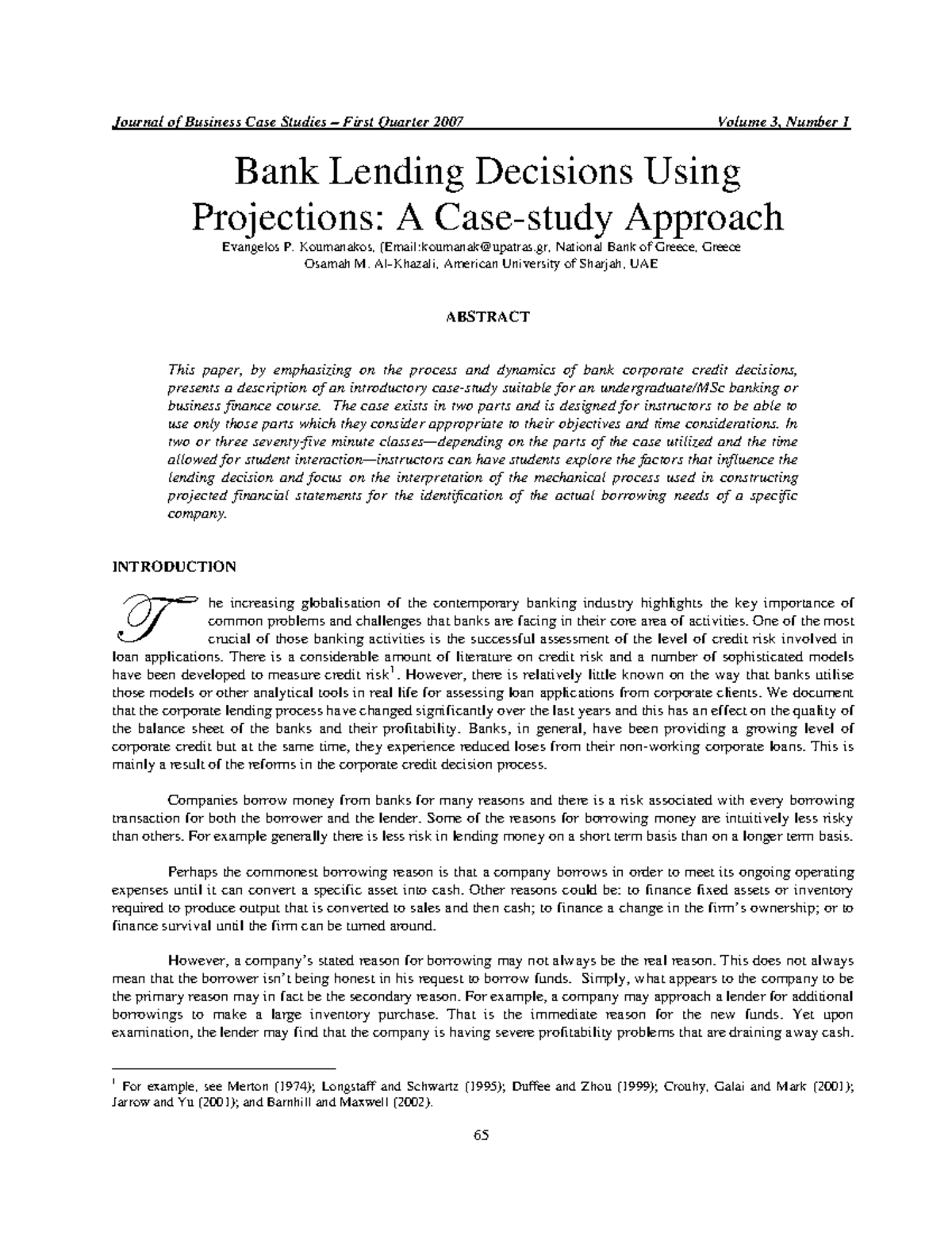 Ciadmin,+Journal+manager,+4835 19354 1 CE - Bank Lending Decisions ...
