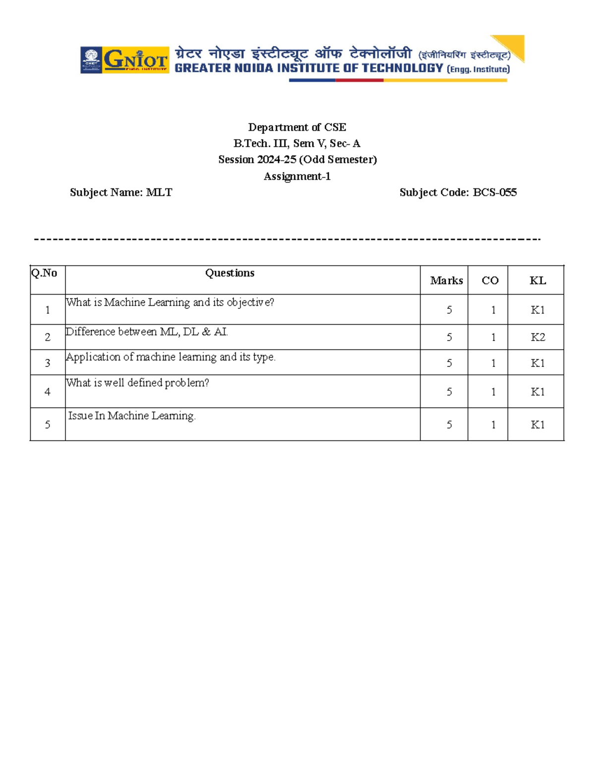 Assignment Unit 1 Basic Computer Engg Department Of Cse B Iii Sem