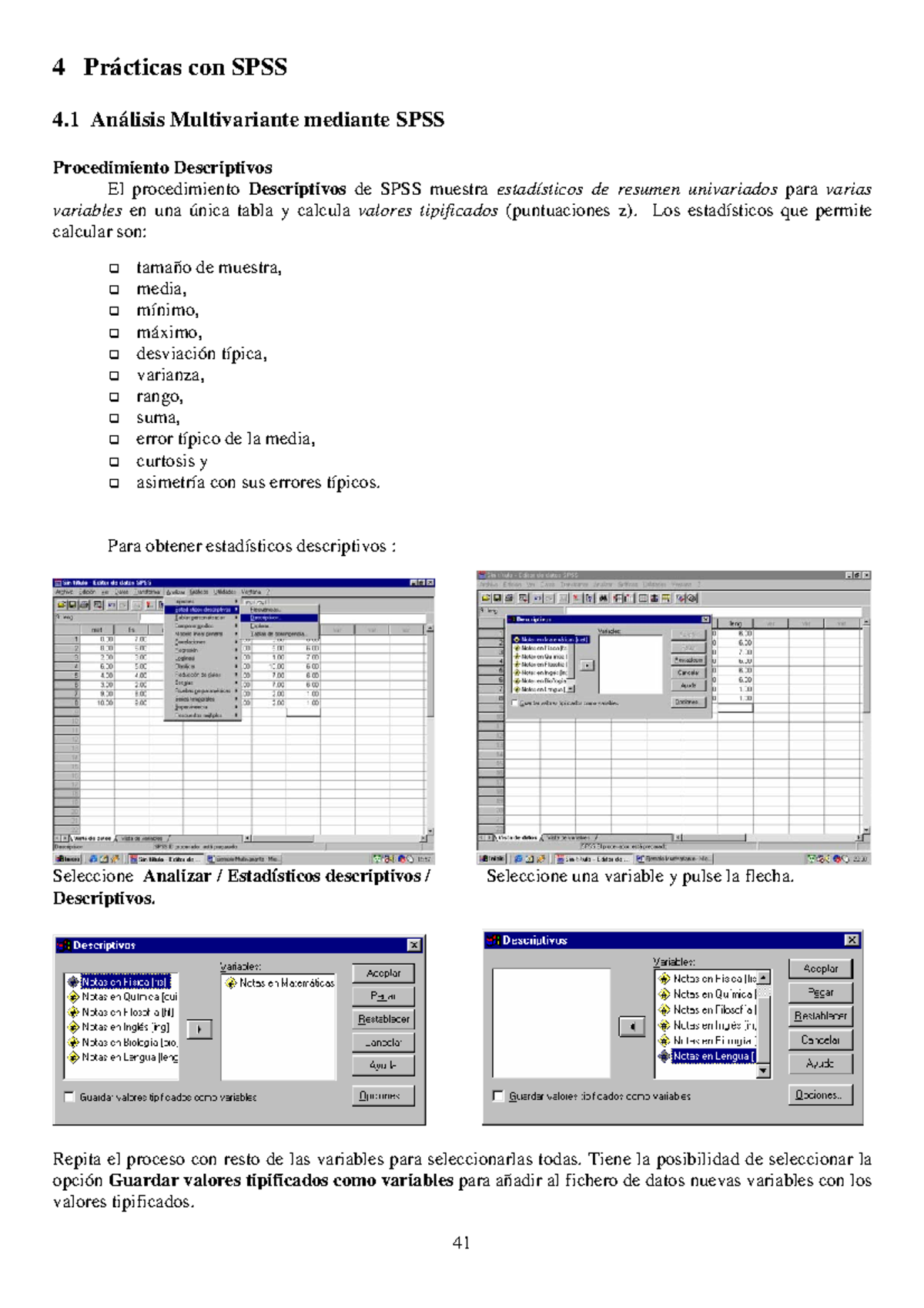 Spss - 4 Prácticas con SPSS 4 Análisis Multivariante mediante SPSS ...