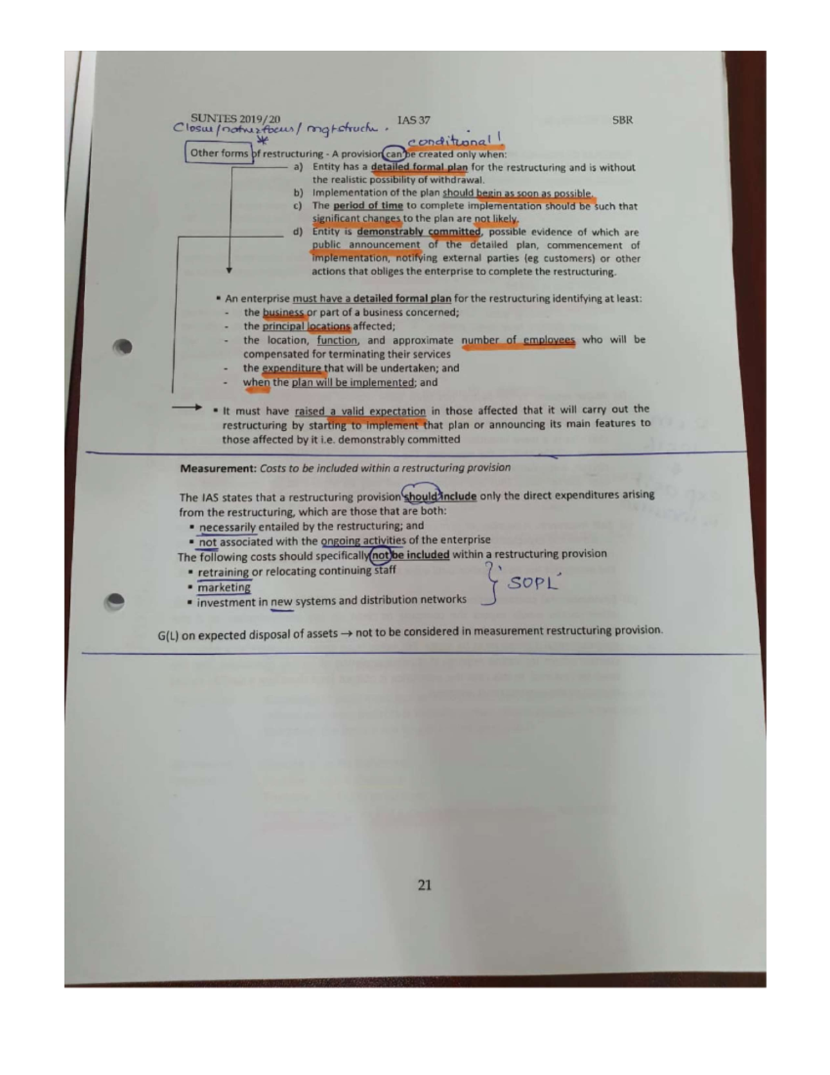 IAS 37 Part 2 - Notes - ACCA Financial Reporting - Studocu