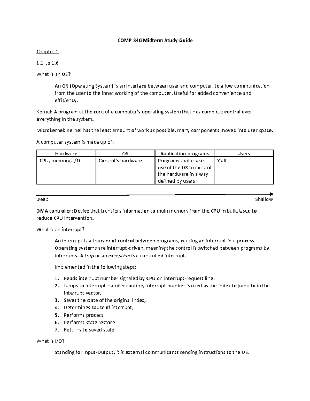 COMP 346 Midterm Study Guide part 1 - COMP 346 Midterm Study Guide ...