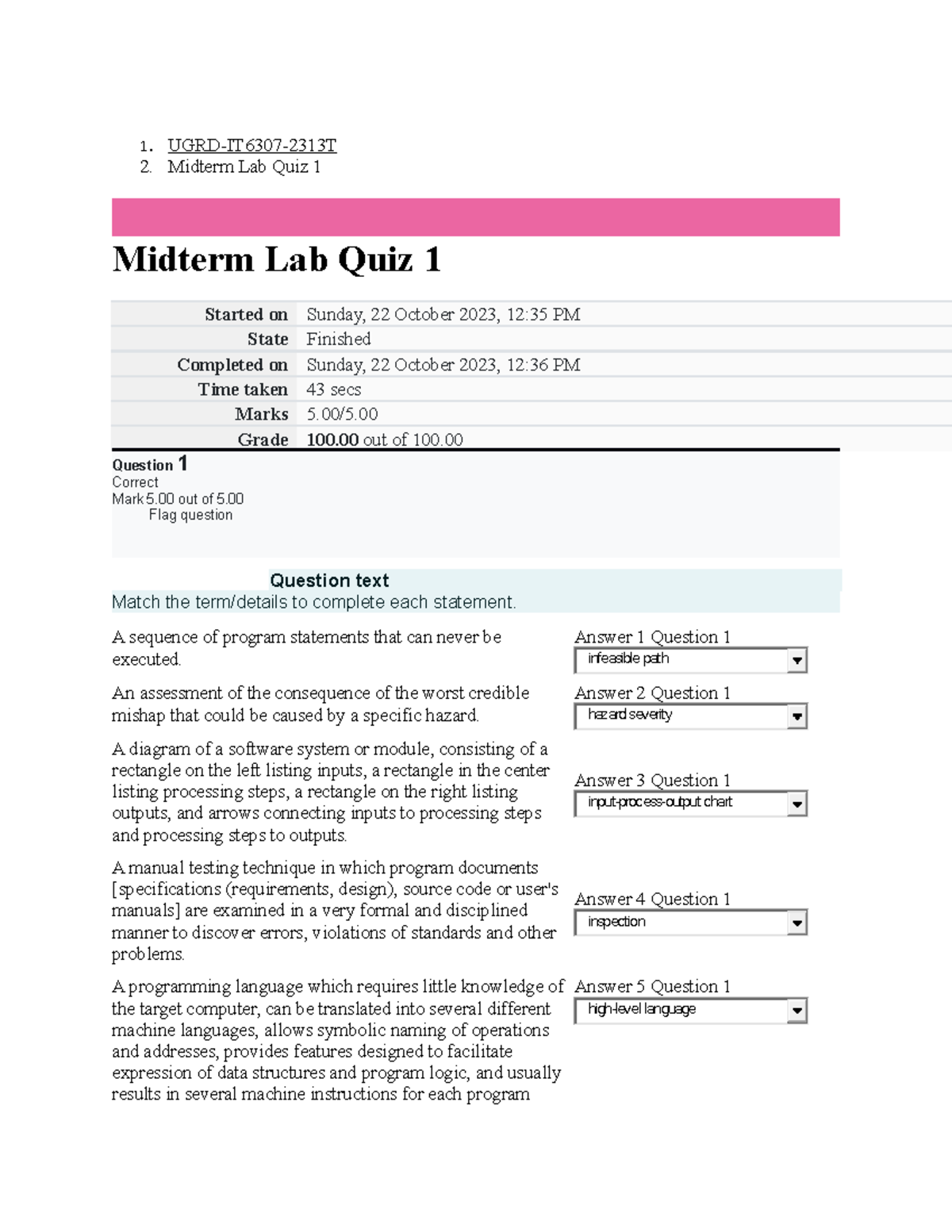 UGRD-IT6307 System Administration and Maintenance Midterm Lab Quiz 1 ...