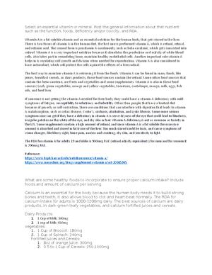 BIO-319-RS-3 Day Diet Analysis Project-Instructions - BIO- 3 Day Diet ...