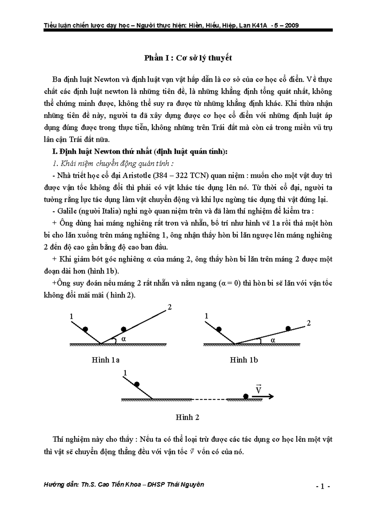3dinhluat Niuton - Man - Phần I : Cơ sở lý thuyết Ba định luật Newton ...