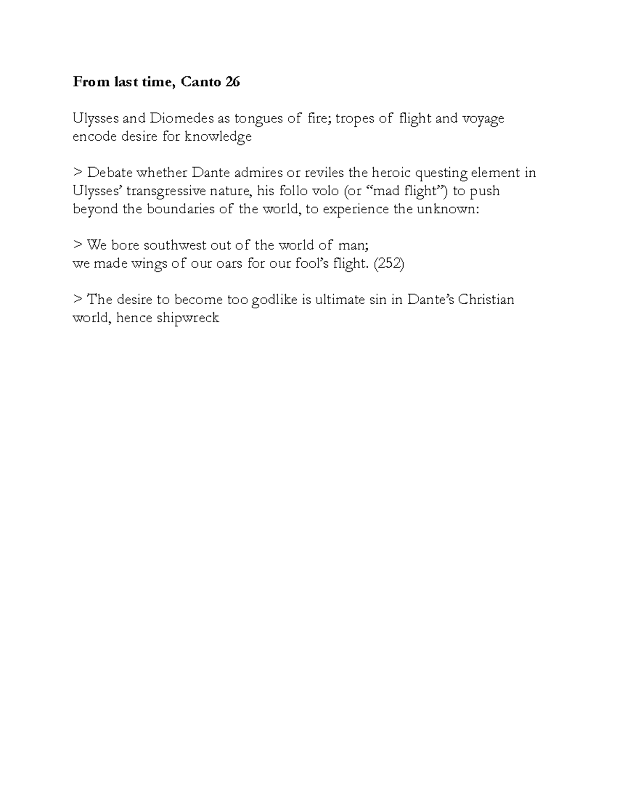 Lecture Notes on Dante's Canto 34, Free Will, Medieval Nihilism, and ...