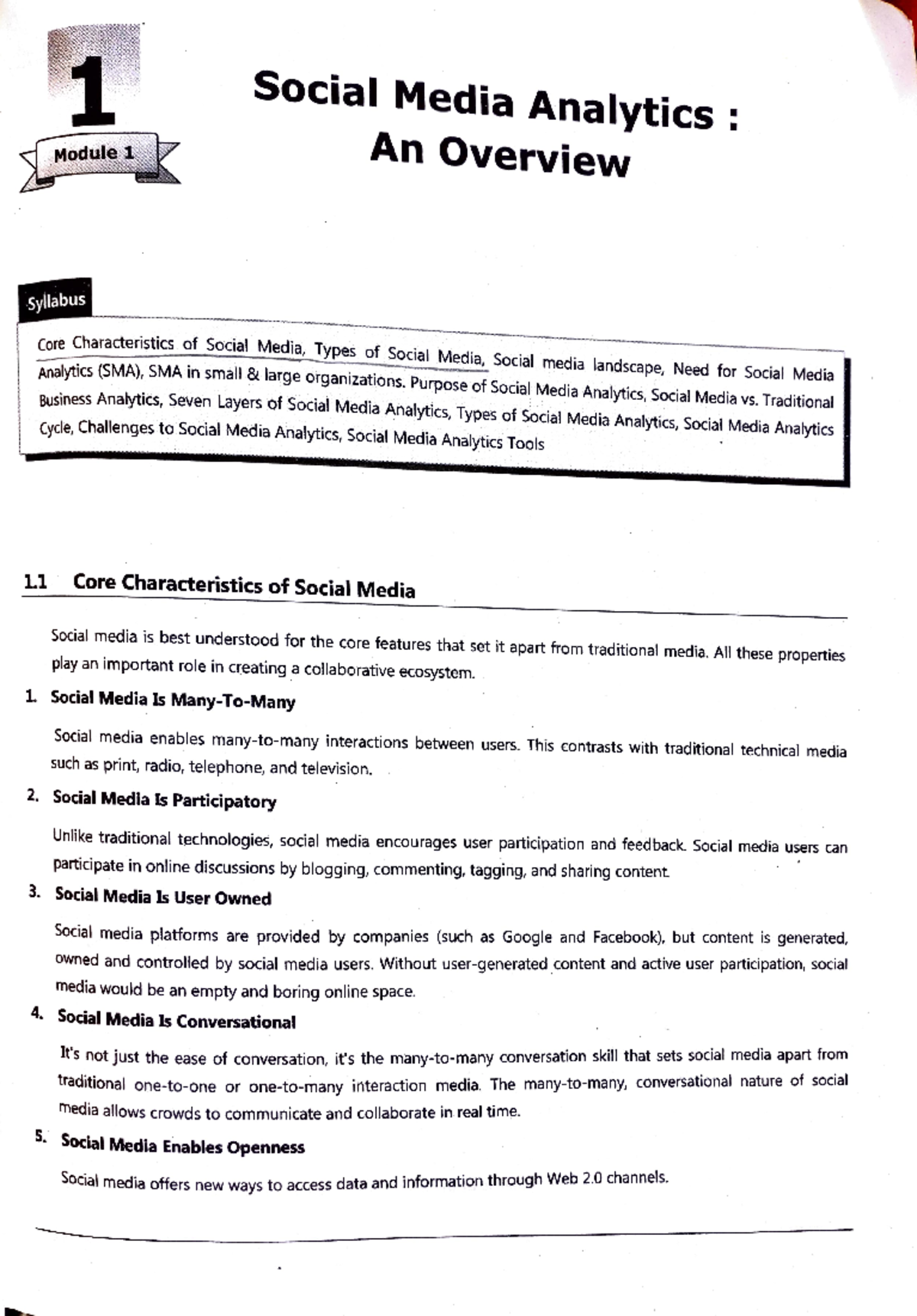 SMA Chapter 1 - Social Media Analytics - Studocu