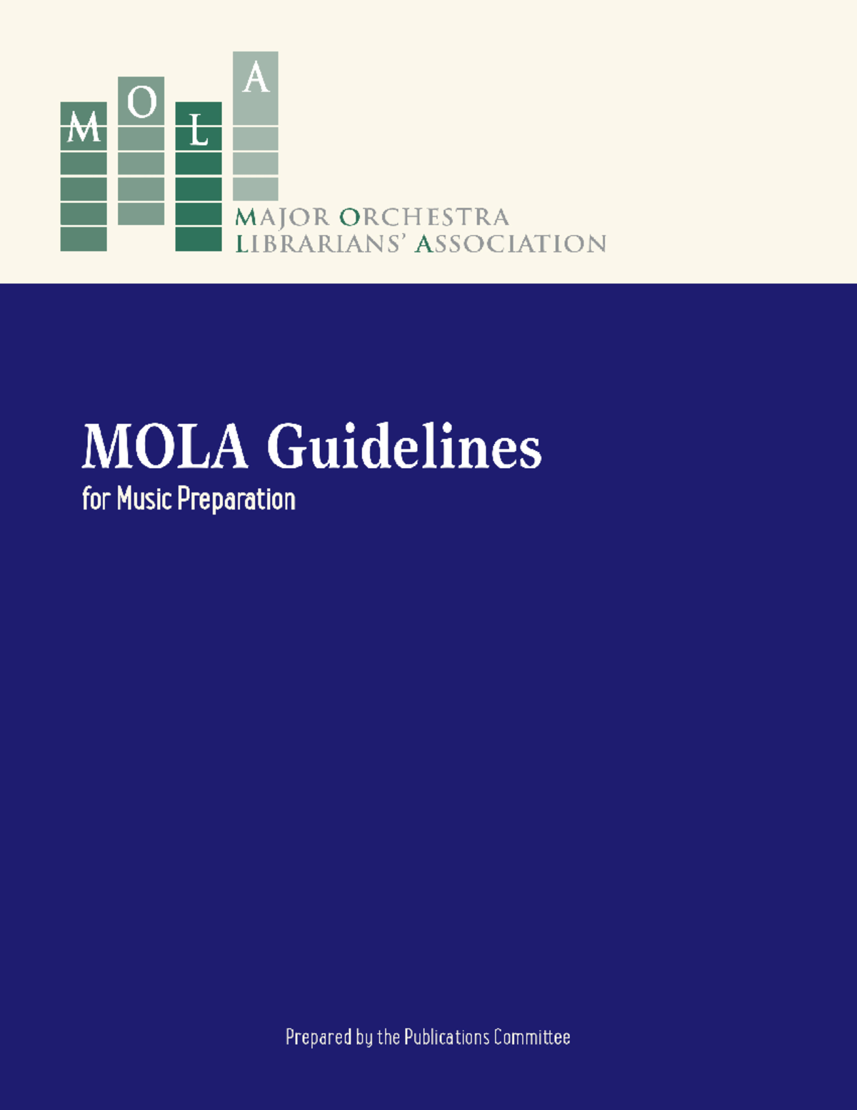 MOLA Guidelines for Music Preparation - The Performance Material Full ...