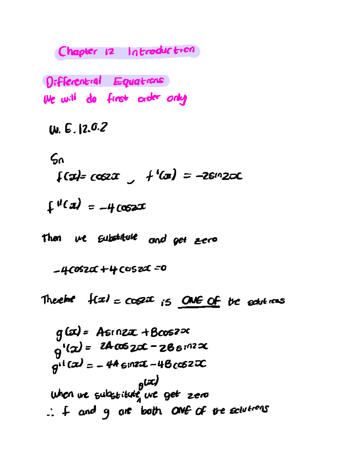 Lesson 1 - Worked Examples Solutions - Chapter 12 Introduction ...