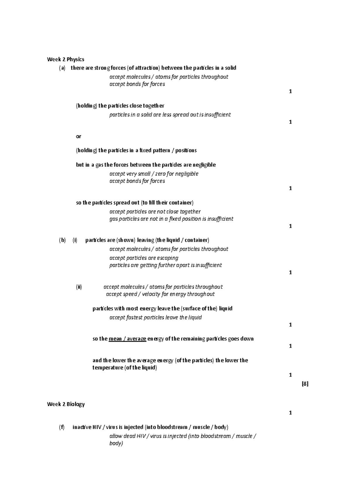 Y10 Week 2 1 2 - ghgrfg - Week 2 Physics (a) there are strong forces ...
