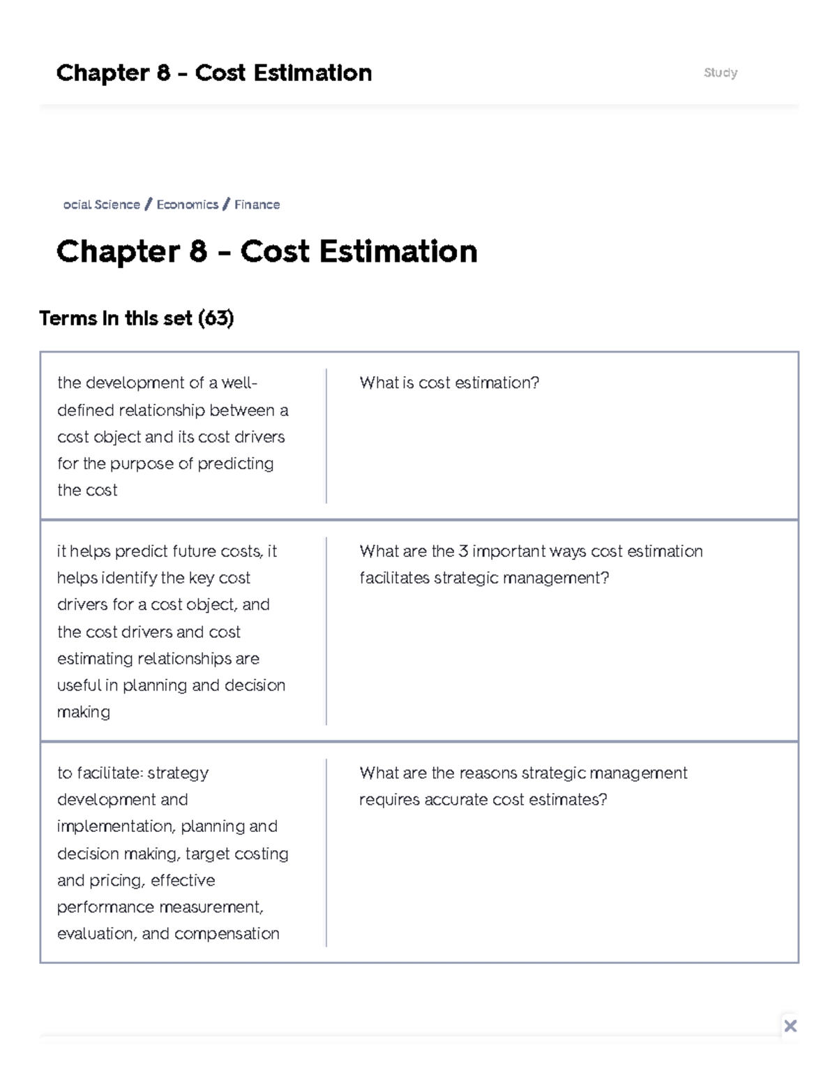 chapter 8 of cost okay - Upgrade Chapter 8 - Cost Estimation Social ...
