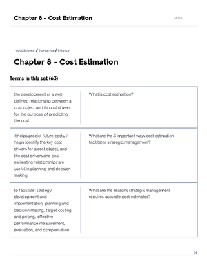 chapter 8 of cost okay - Upgrade ACCT 3203 Chapter 8 Terms in this set ...