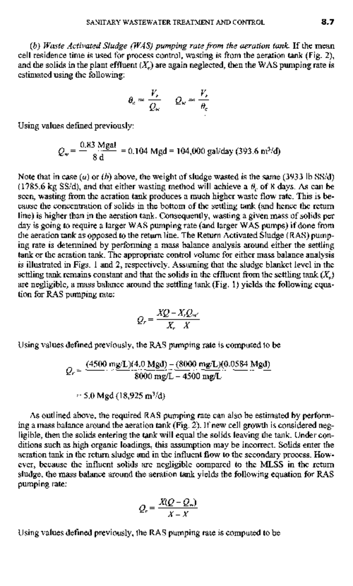 Handbook of civil engineering calculations 86 - (b) Waste Activated ...