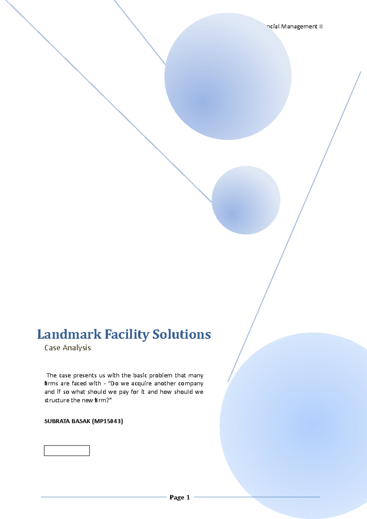 334258970 Landmark Facility Solutions final - Landmark Facility ...