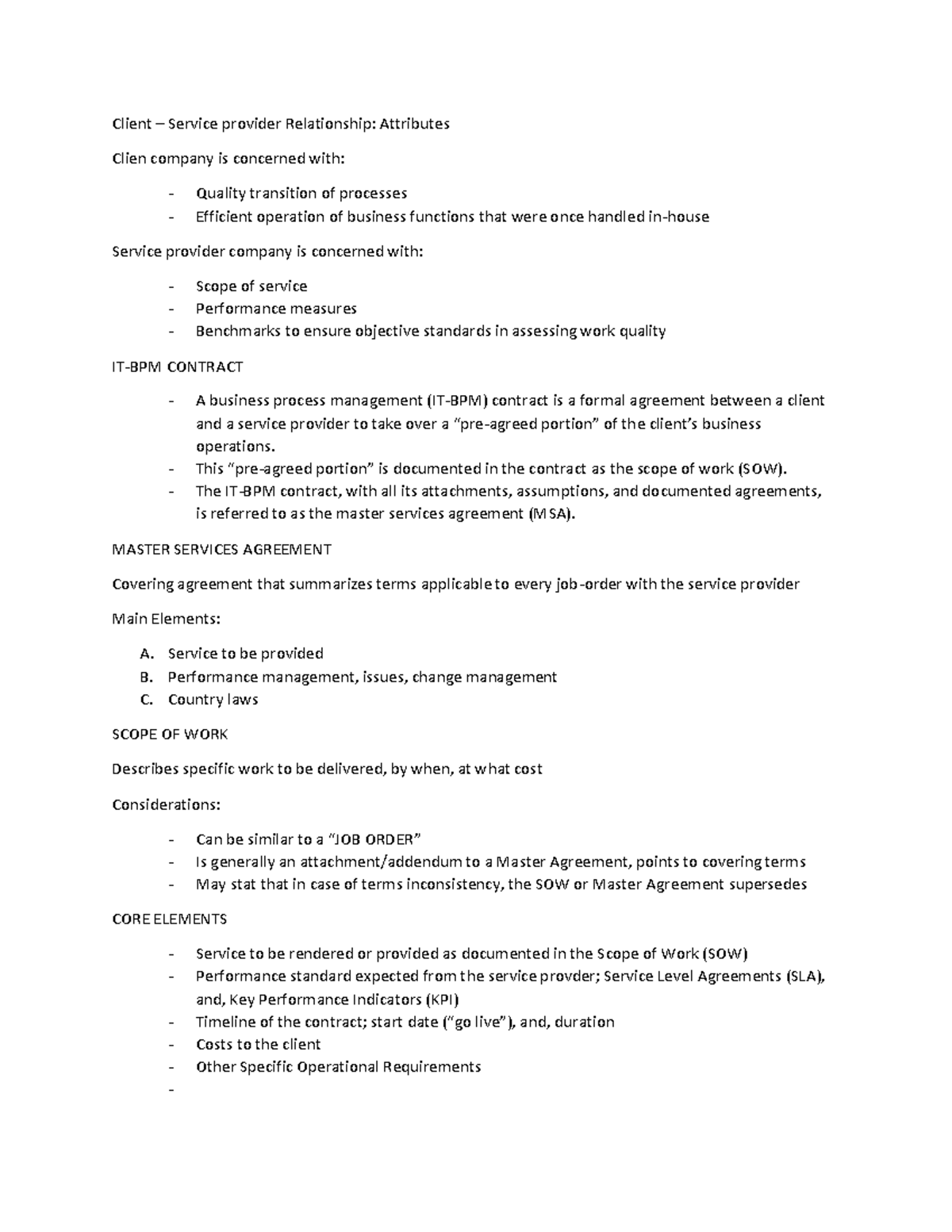 Formative-3 - EASY TO SEARCH - Client – Service provider Relationship ...