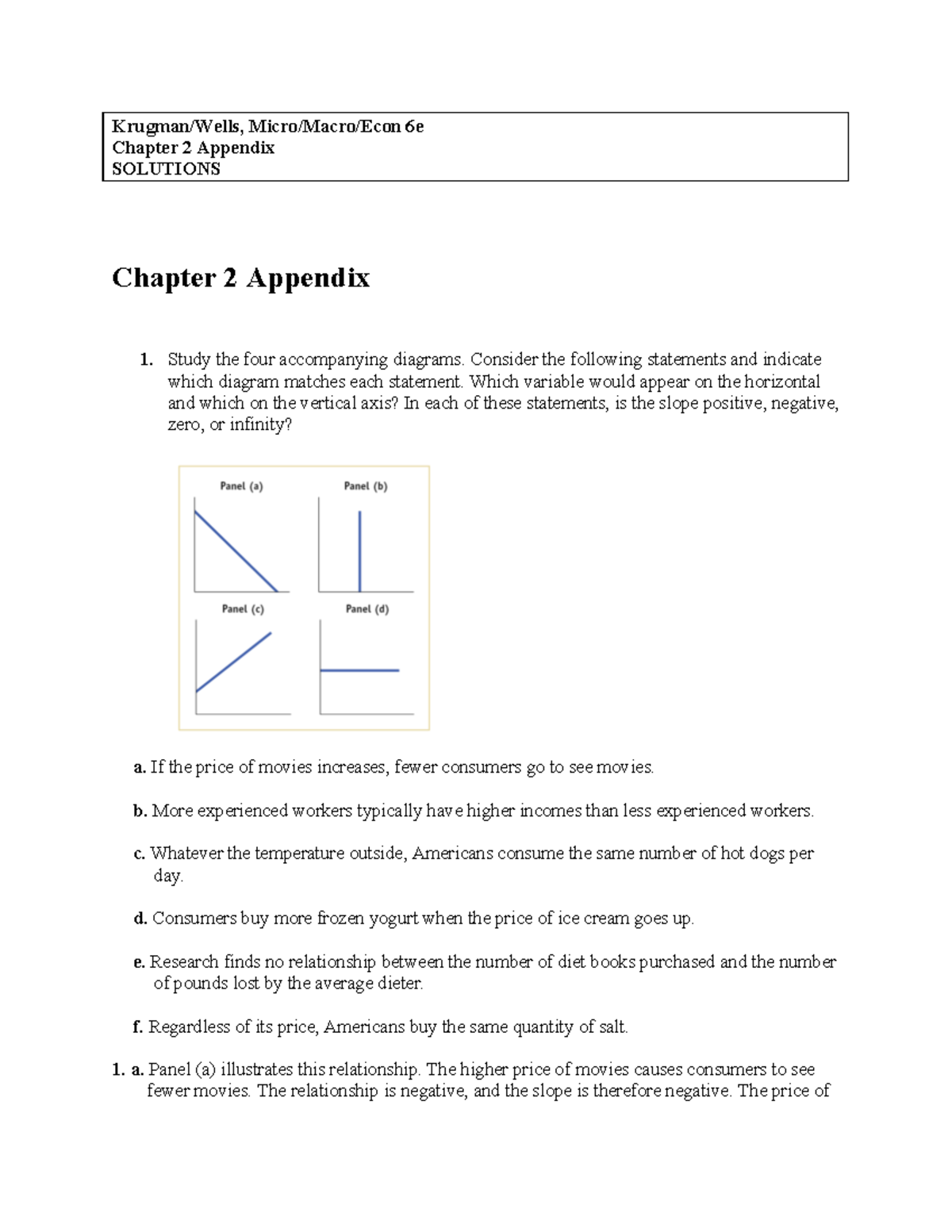 Chapter 2 appendix - Professor Alex hohmann - Krugman/Wells, Micro/Macro/Econ 6e Chapter 2 ...