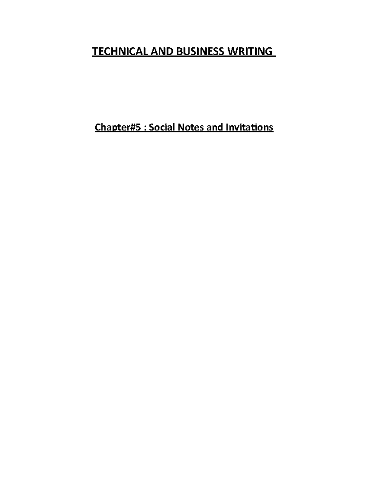 Technical and Business Writing # 2 - TECHNICAL AND BUSINESS WRITING ...