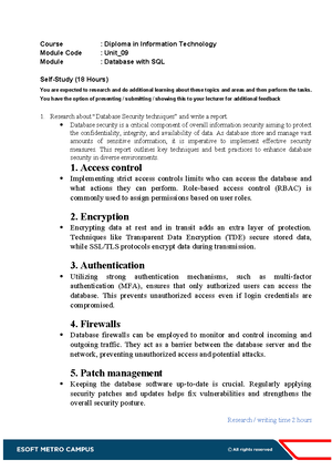 Specification- Di TEC Project - ESOFT METRO CAMPUS Shaping Lives ...