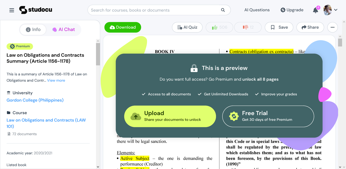 Law on Obligations and Contracts Summary (Article 1156-1178) - BOOK IV ... Law on Obligations and Contracts Summary (Article 1156-1178) - BOOK IV ...