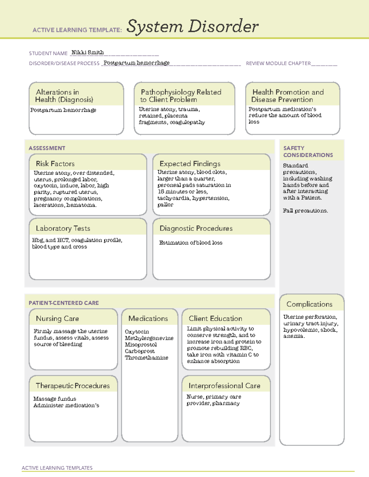 1MNB Practice B Remediation - System Disorder STUDENT NAME
