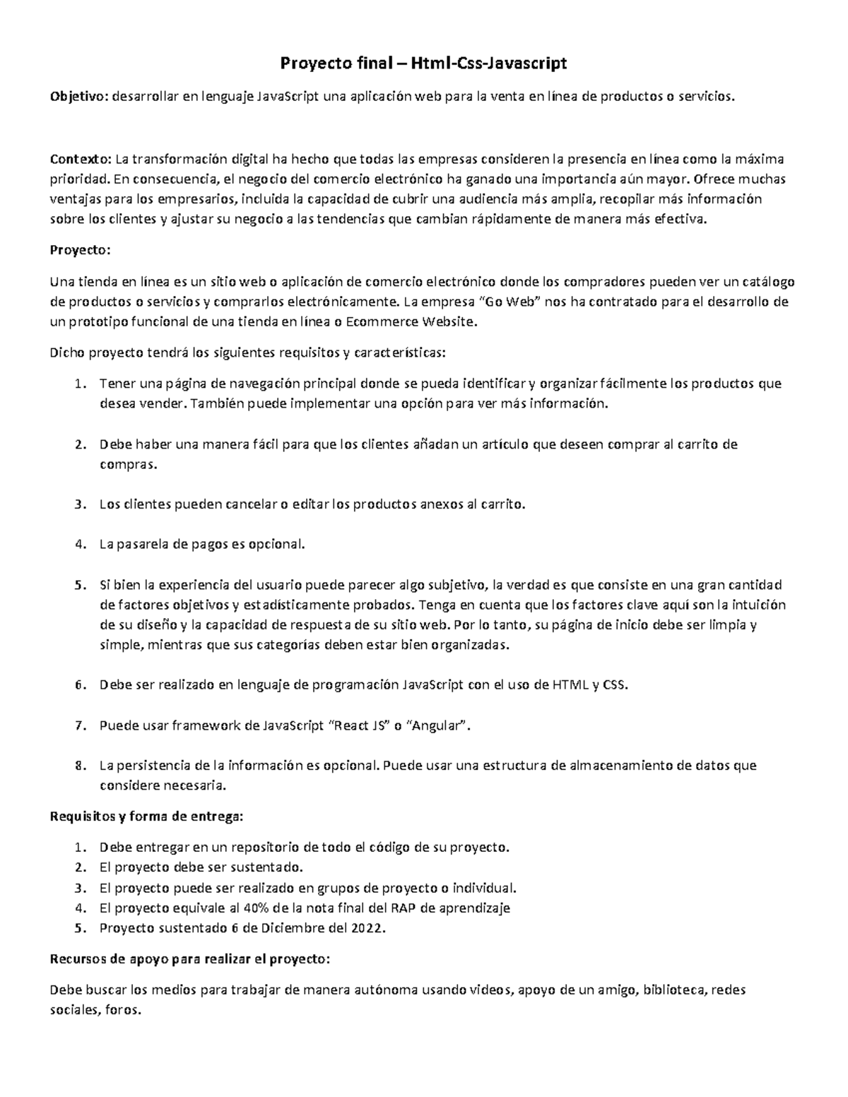 Proyectofinal Html Css Javascript Proyecto Final Html Css