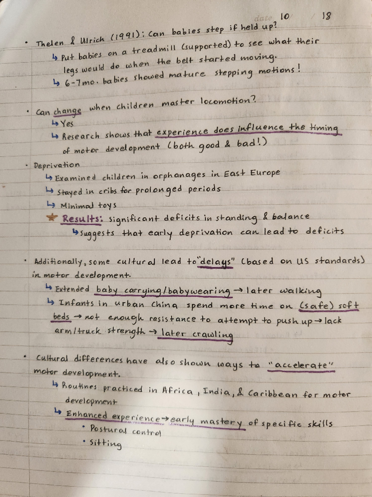 Motor Development 3 - (941): Can babies oe d) to see what theic built ...