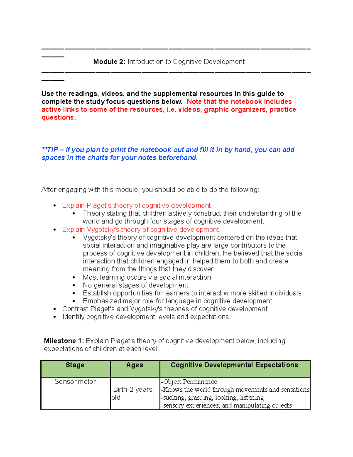 WGU- D094- Module 2 Notebook (5-11) - - Studocu