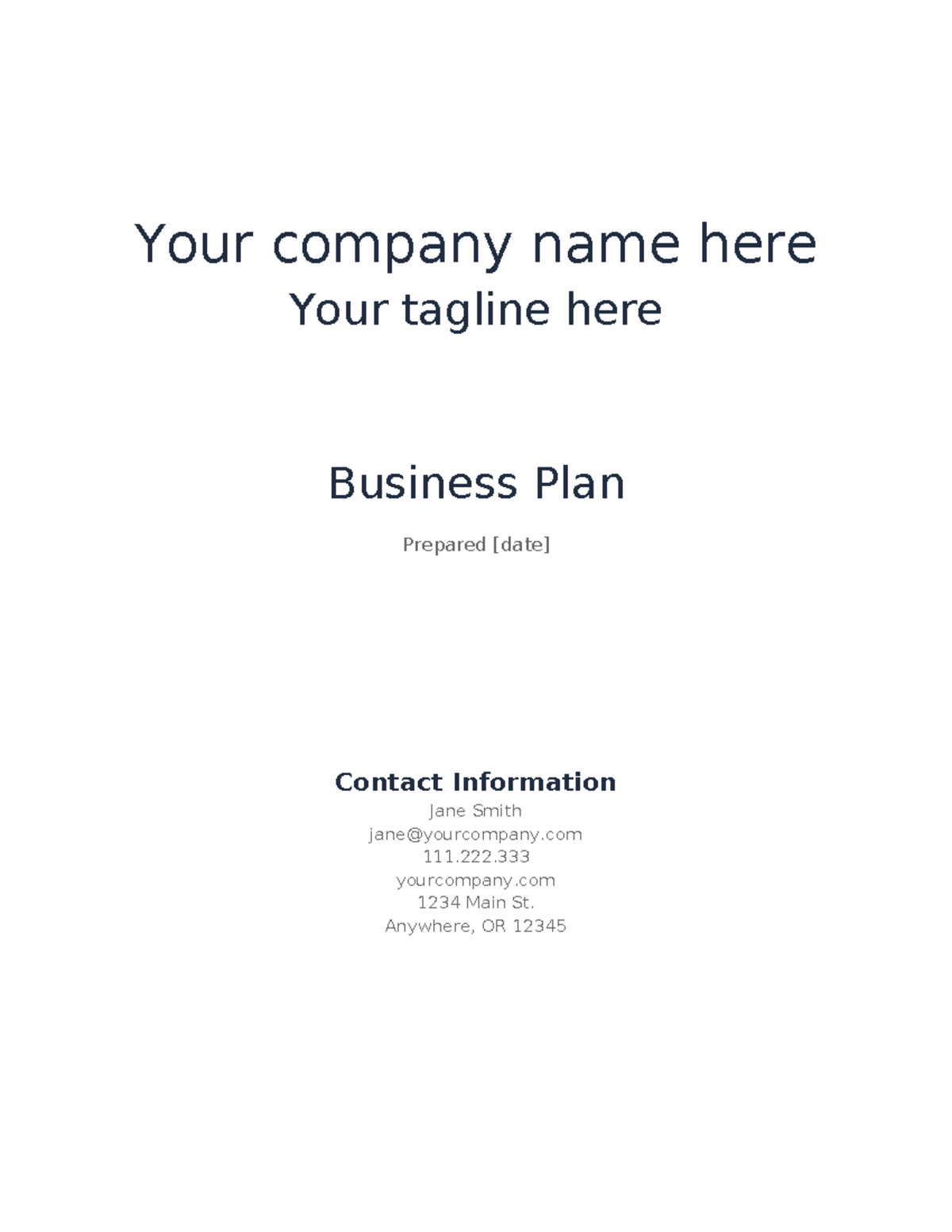 BDM ASSIGNMENT TWO - Your company name here Your tagline here Business ...