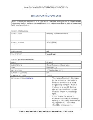 Social Science Lesson Plan - LESSON PLAN TEMPLATE 2022 NOTE: All lesson ...
