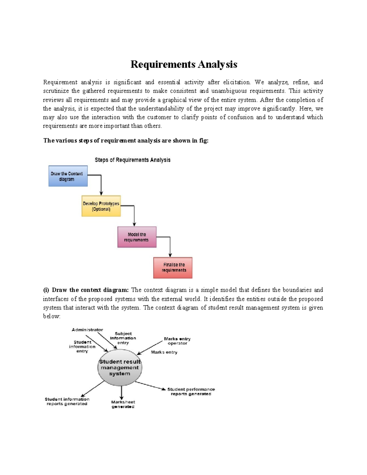 Software engineering requirement analysis - Requirements Analysis ...