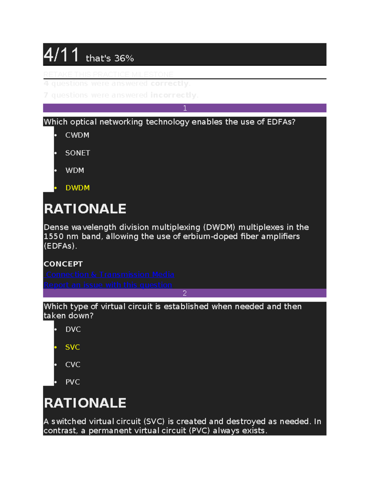 Pratices milstone 3 - Practices - 4/11 that's 36% RETAKE THIS PRACTICE MILESTONE 4 questions ...
