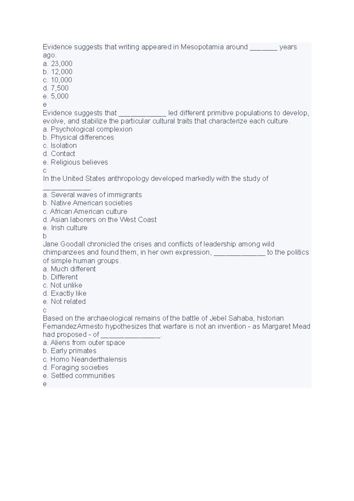 6 QUESTION/NOTES AND STUDY GUIDE - Evidence suggests that writing ...