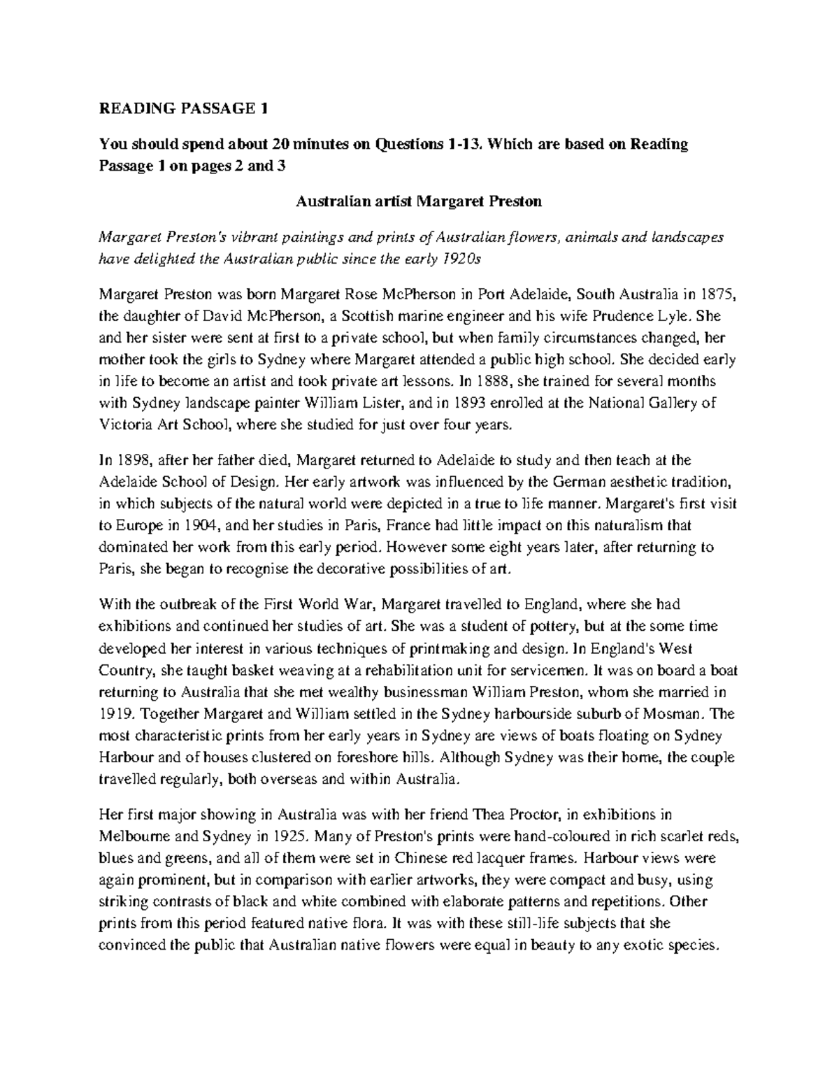 Ilide - tài liệu - READING PASSAGE 1 You should spend about 20 minutes ...