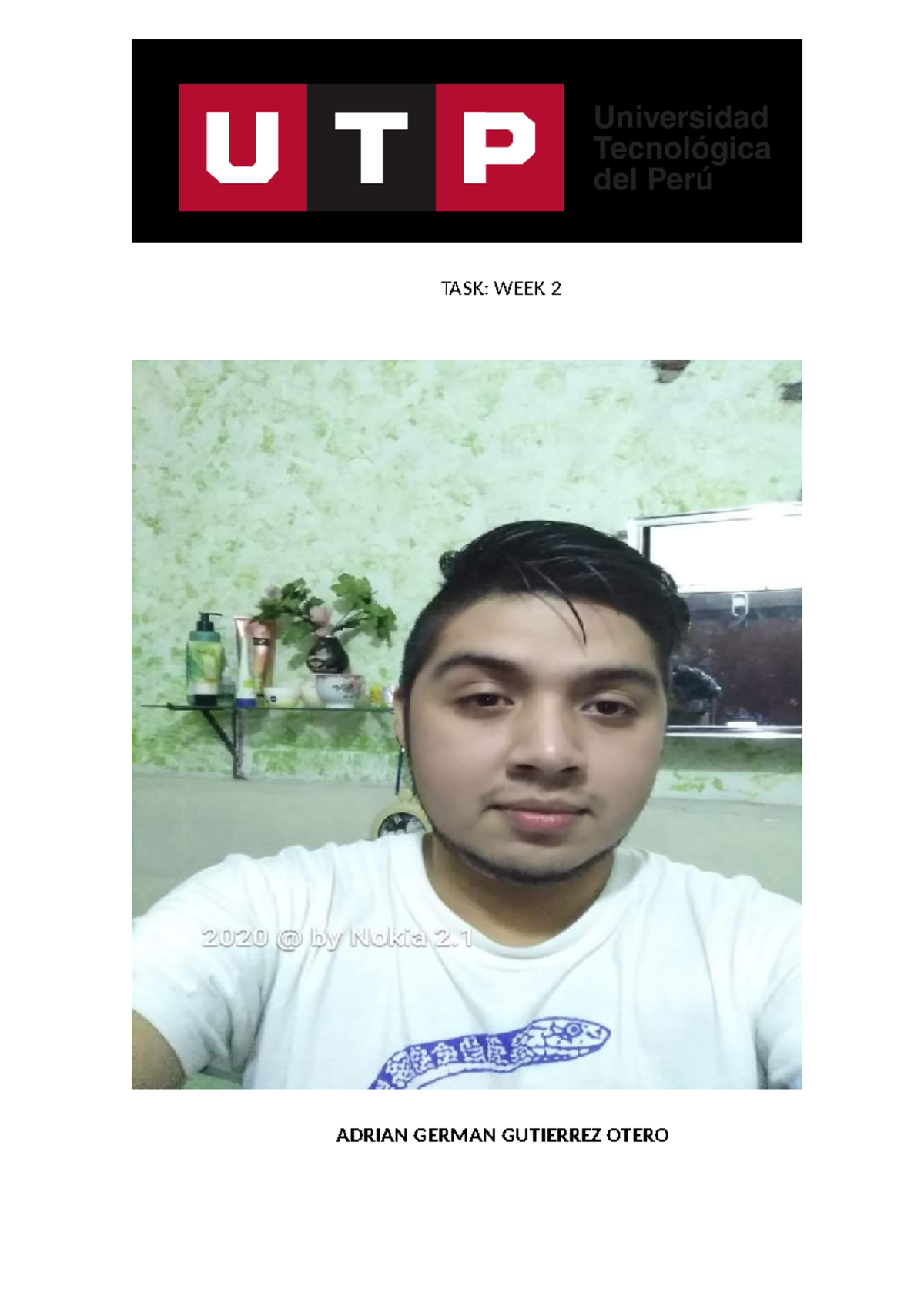 Tarea Inges WEEK 2 Adrian Gutierrez 2024 - Ingles III - TASK: WEEK 2 ADRIAN GERMAN GUTIERREZ ...