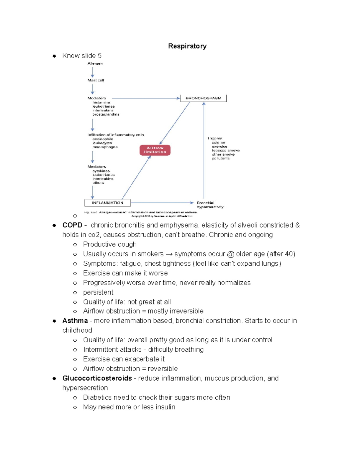 Tutoring and Study Guide - Respiratory Know slide 5 COPD - chronic ...