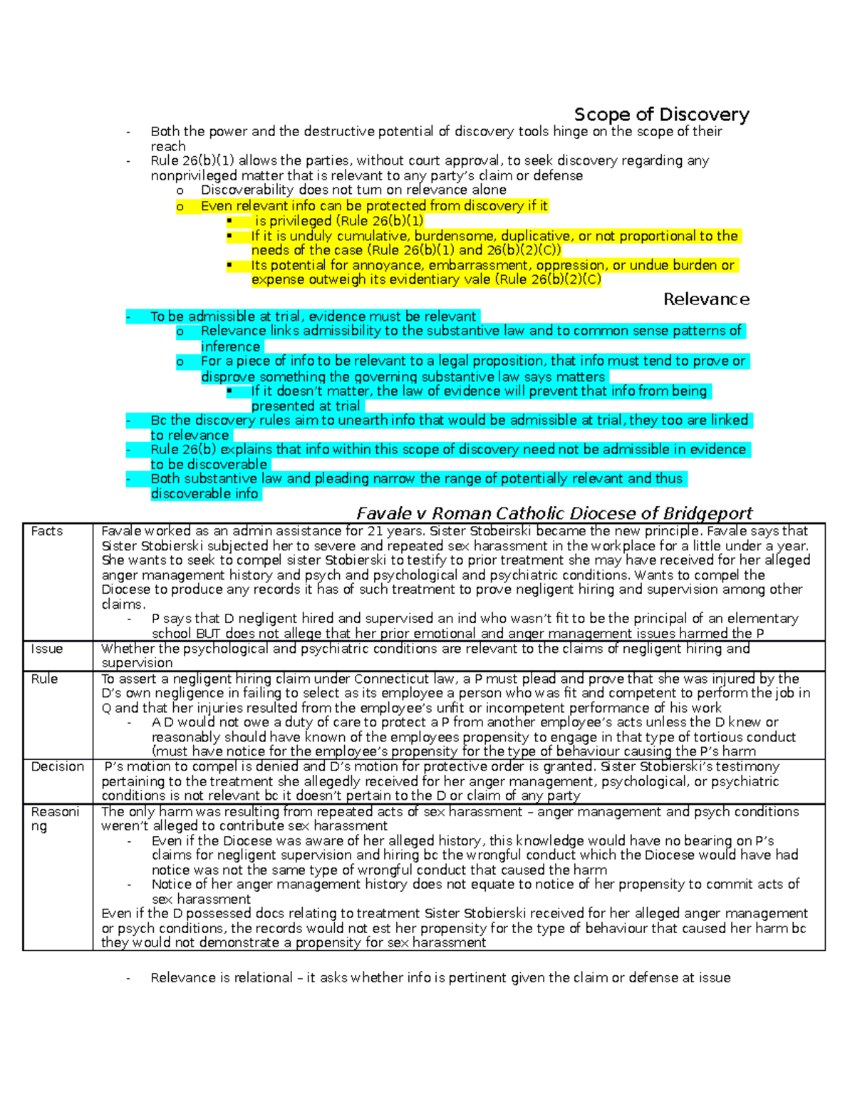 Scope of Discovery - Scope of Discovery Both the power and the ...