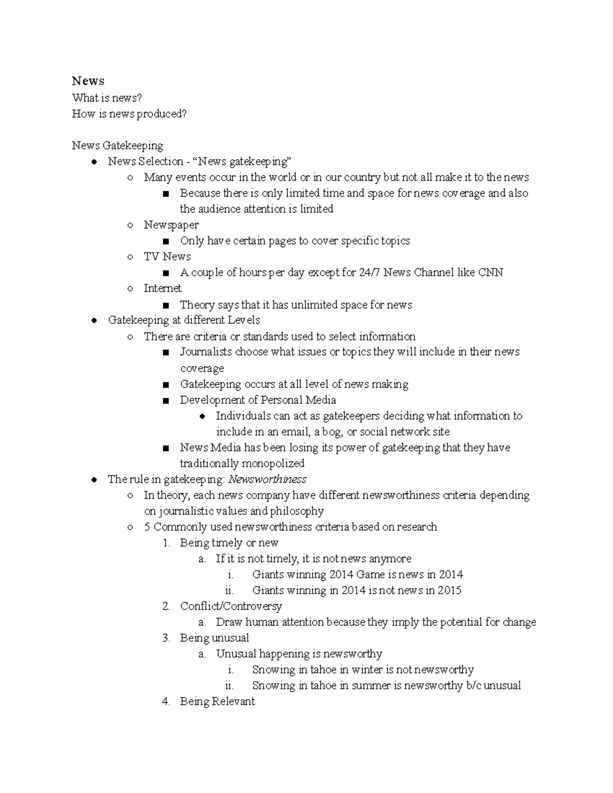 News - News Effects - News What is news? How is news produced? News ...