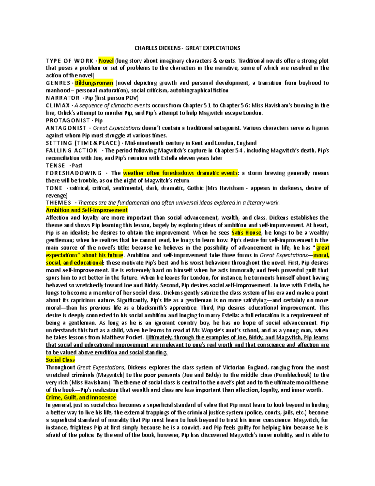 Dickens-Great-Expectations - CHARLES DICKENS GREAT EXPECTATIONS T Y P E ...