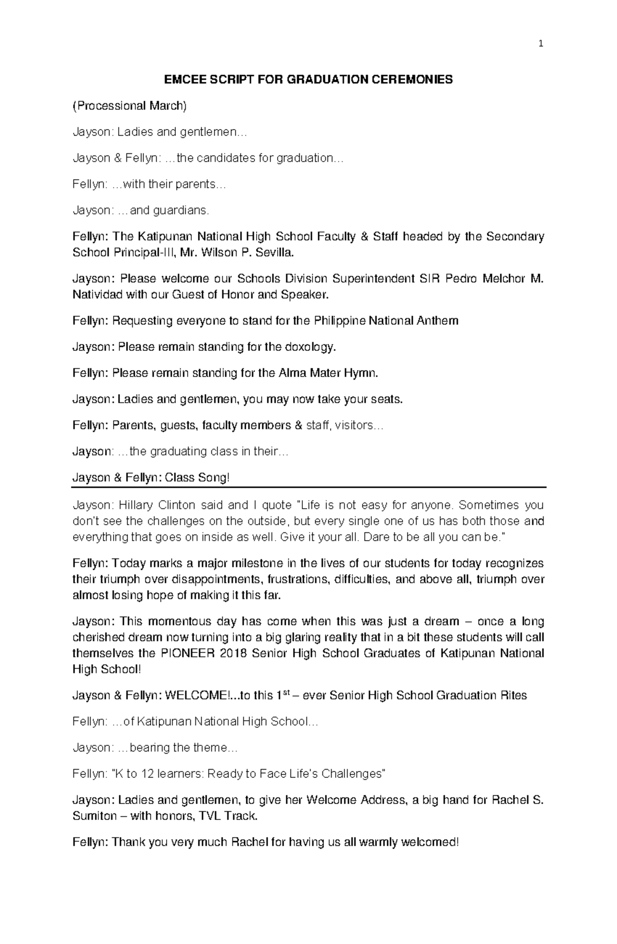 Emcee-script-for-graduation-ceremonies compress - 1 EMCEE SCRIPT FOR ...