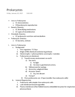 BIOLOGY 116 Exam 1 - 01:119:116 - Studocu