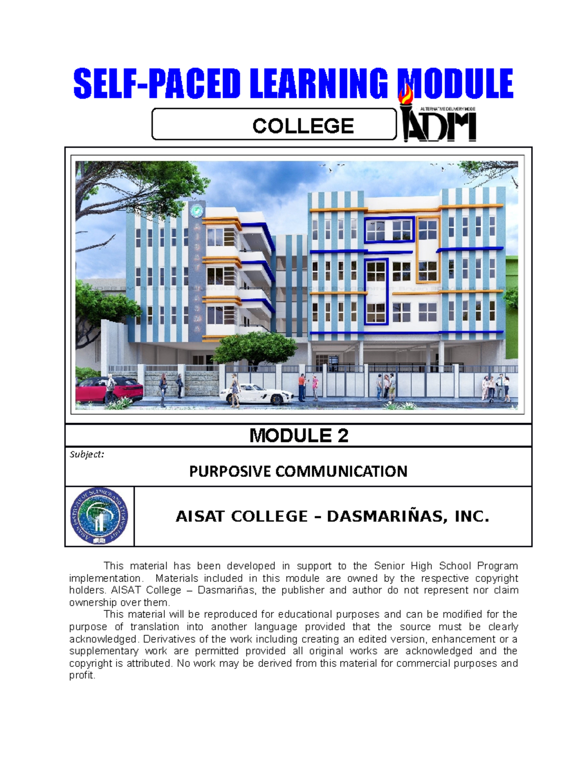 RBE Module-1 GE5-PC - module materials and lectures - SELF-PACED ...