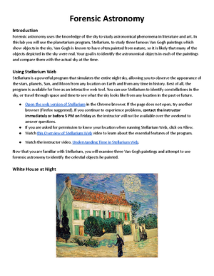 Cosmic Distances - Lab work - Cosmic Distances DISTANCE MODULUS For ...