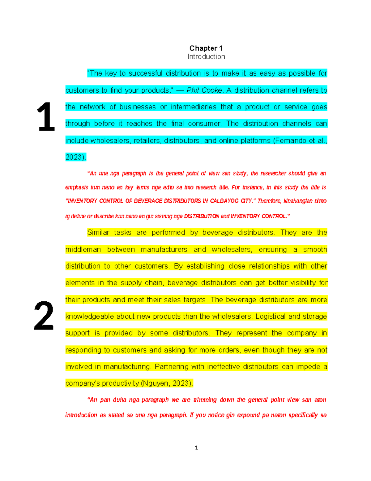 Chapter-1-guide 01 - Chapter 1 Introduction “The key to successful distribution is to make it as ...