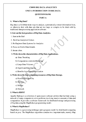 [Solved] Write a short note on Decaying Window - Big Data Analytics (3170722) - Studocu