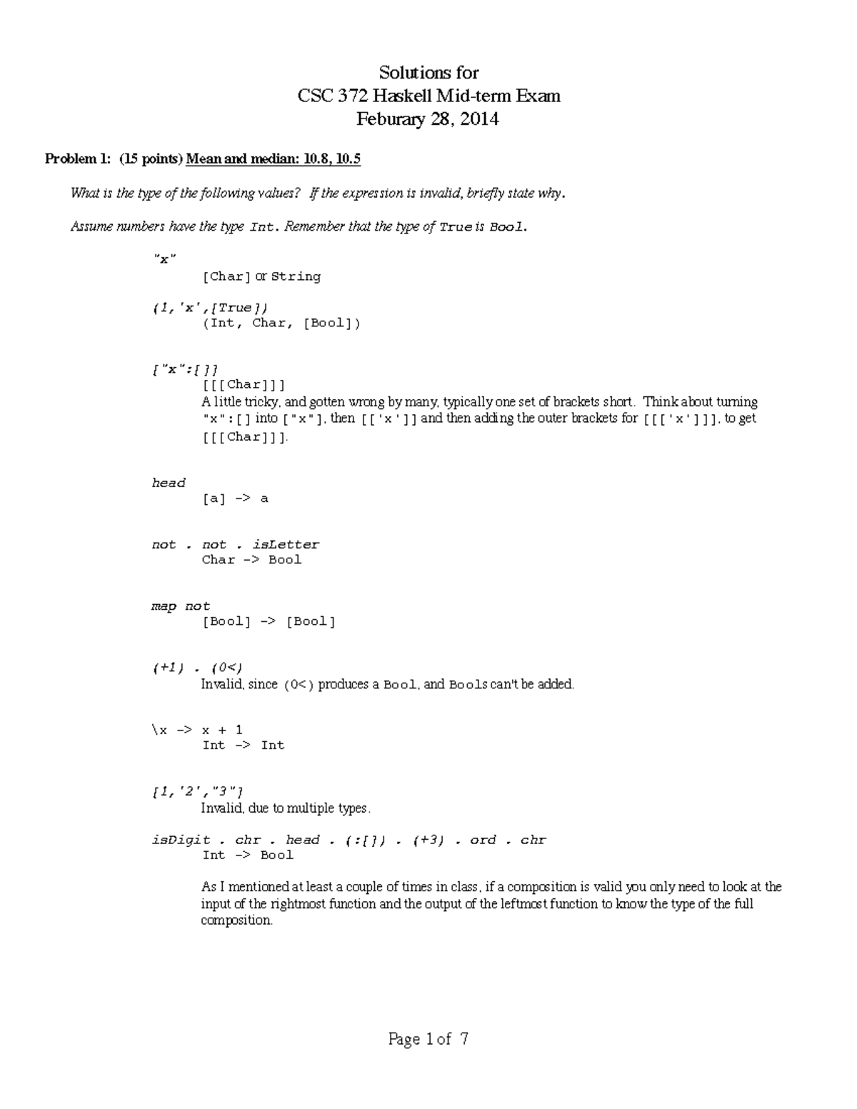 ProgramacionFuncionalHaskell - Solutions for CSC 372 Haskell Mid-term ...