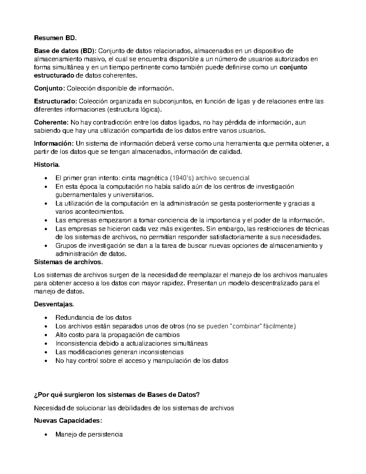 Resumen Primer Examen Editado Warning Tt Undefined Function 3 Resumen Bd Base De Datos