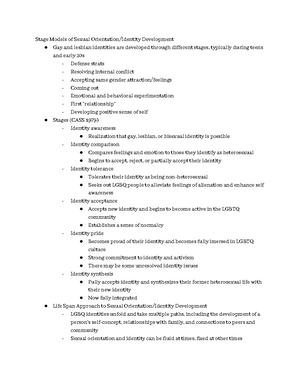 Research Models - Psychology of Sexual Identity and Gender Orientation ...