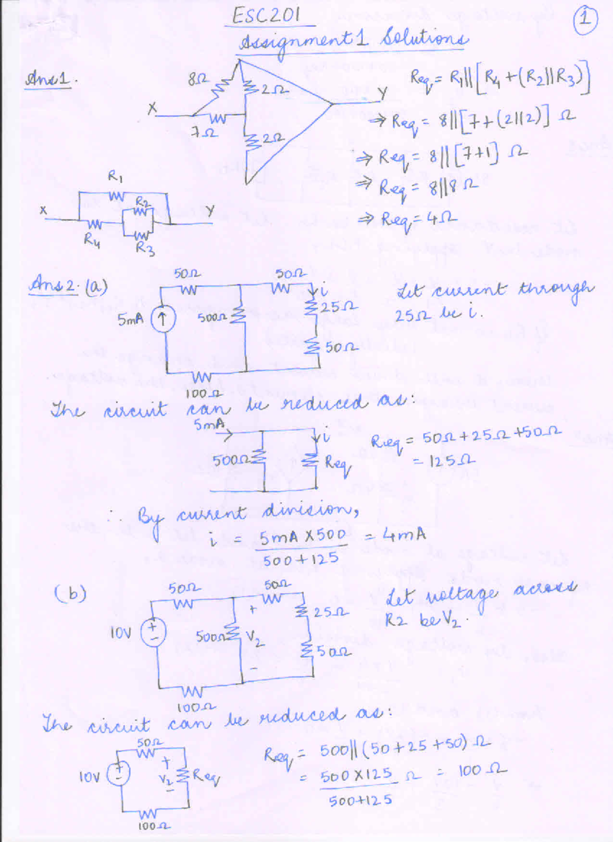 Assignment-1 Solutions - Introduction To Electronics - Studocu